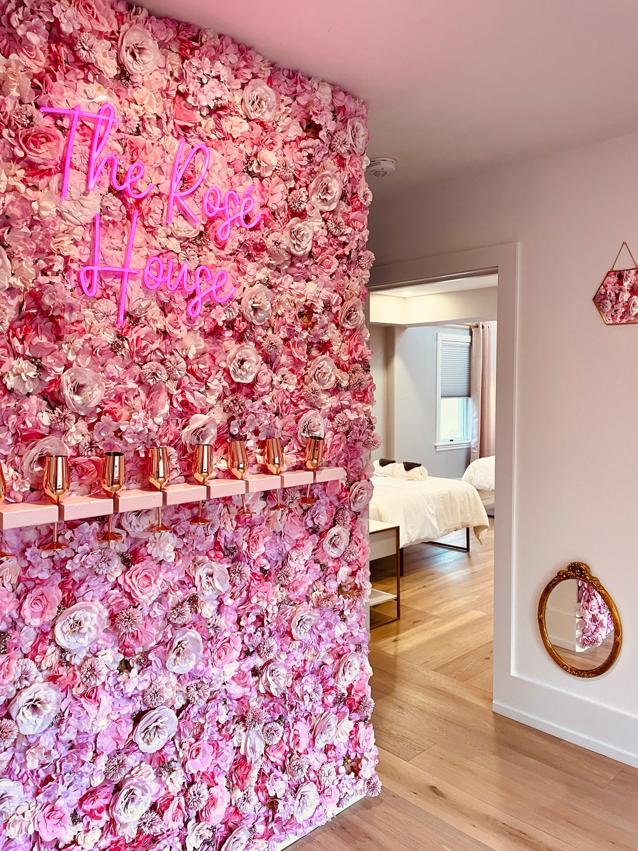 The Rosé House in Niagara On The Lake, ON, Canada – Pink Wall Designs